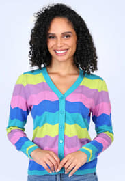 Strickjacke Carlott - tropical im Scandic Fashion Online Shop